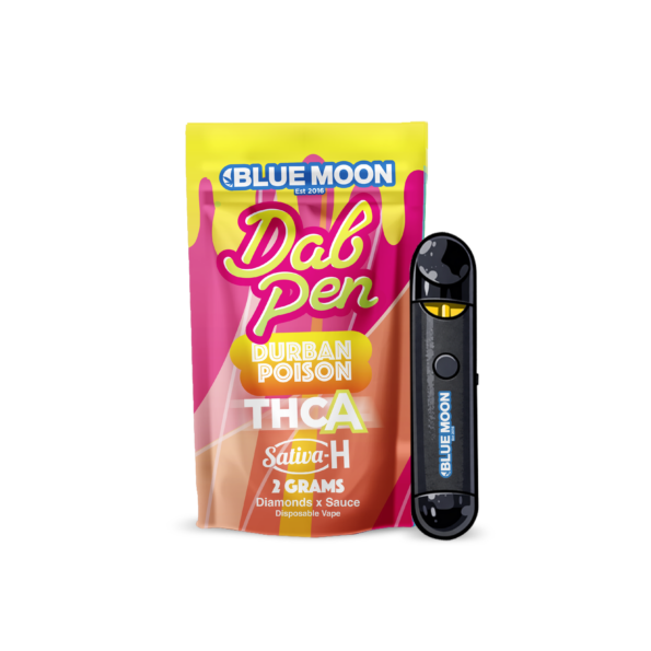 2g THC-A Dab Pen Disposable Durban Poison | Blue Moon Hemp Wholesale