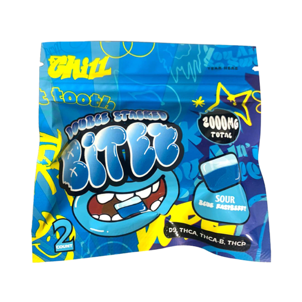 BITEZ – SOUR BLUE RAZZ/ WATERMELON – 60 PACKS | Blue Moon Hemp Wholesale