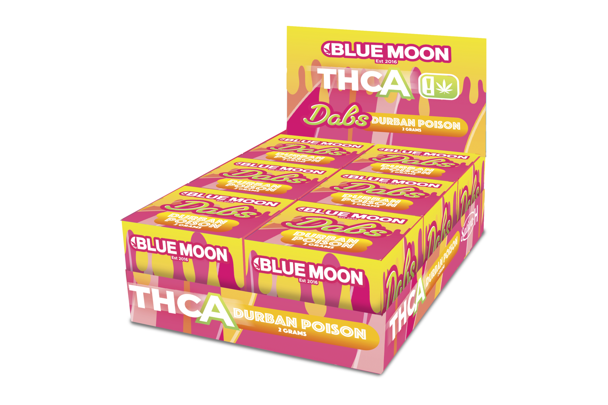 Durban Poison THC-A Dab – 2 Grams 6PK | Blue Moon Hemp Wholesale