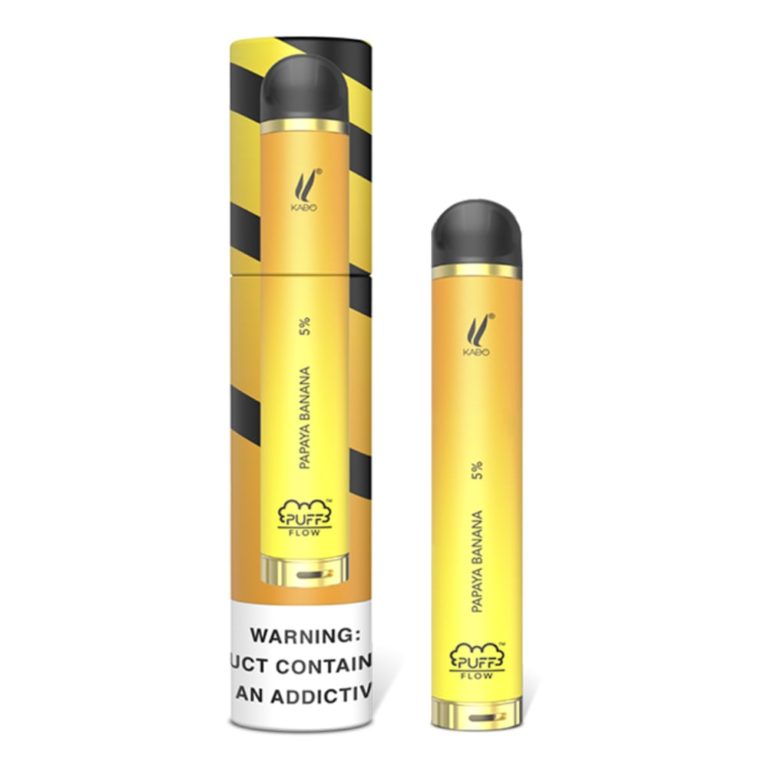 Papaya Banana Puff Bars Flow | Blue Moon Hemp Wholesale