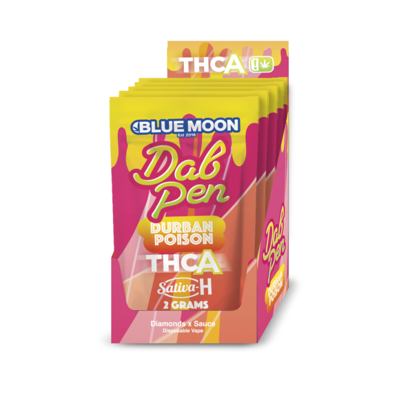 2g THC-A Dab Pen Disposable Durban Poison | Blue Moon Hemp Wholesale
